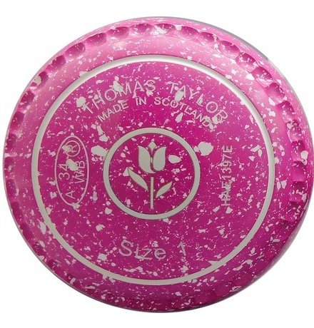 ACE PINK/WHITE SIZE 1 HEAVY XTREME GRIP (V38) Taylor | Taylor Bowls Taylor