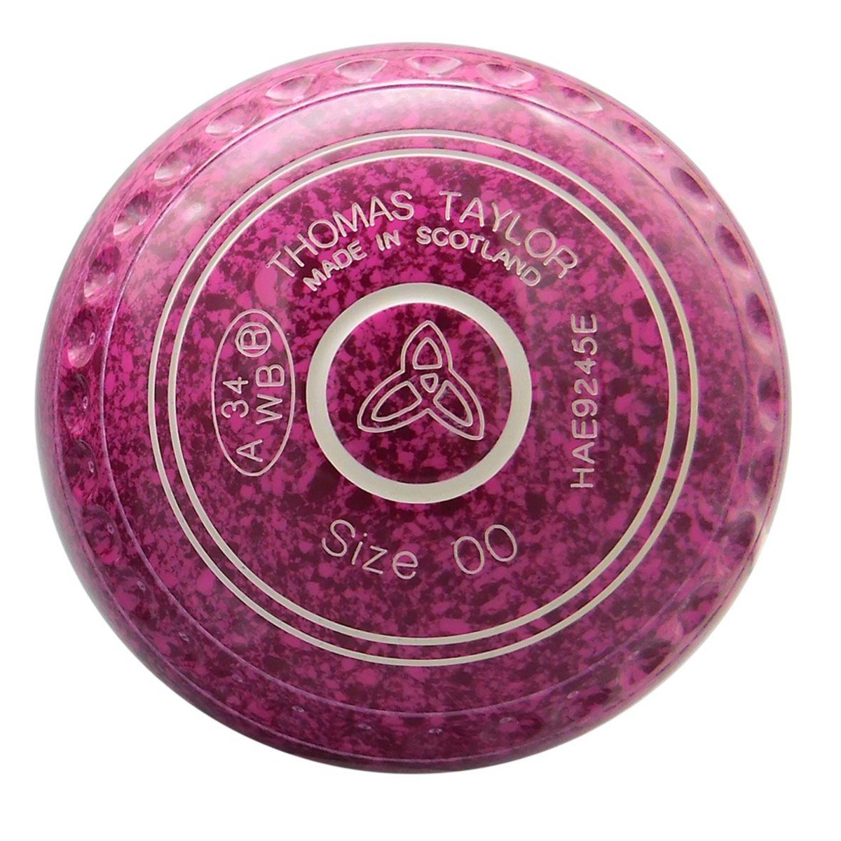 ACE RASPBERRY RIPPLE SIZE 00 HEAVY PROGRIP (X28) Taylor | Taylor Bowls ...