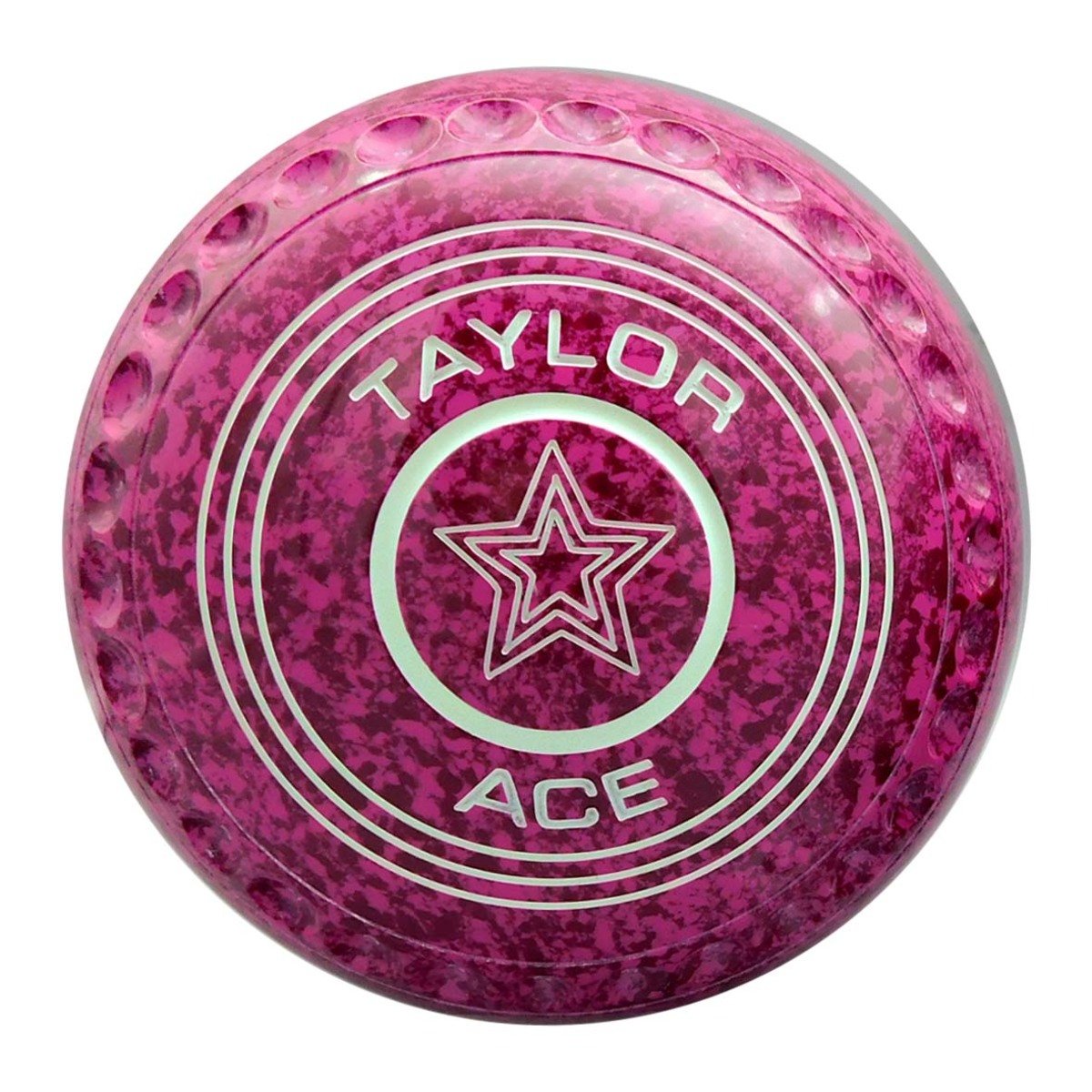 ACE RASPBERRY RIPPLE SIZE 1 HEAVY PROGRIP (C2) Taylor | Taylor Bowls Taylor
