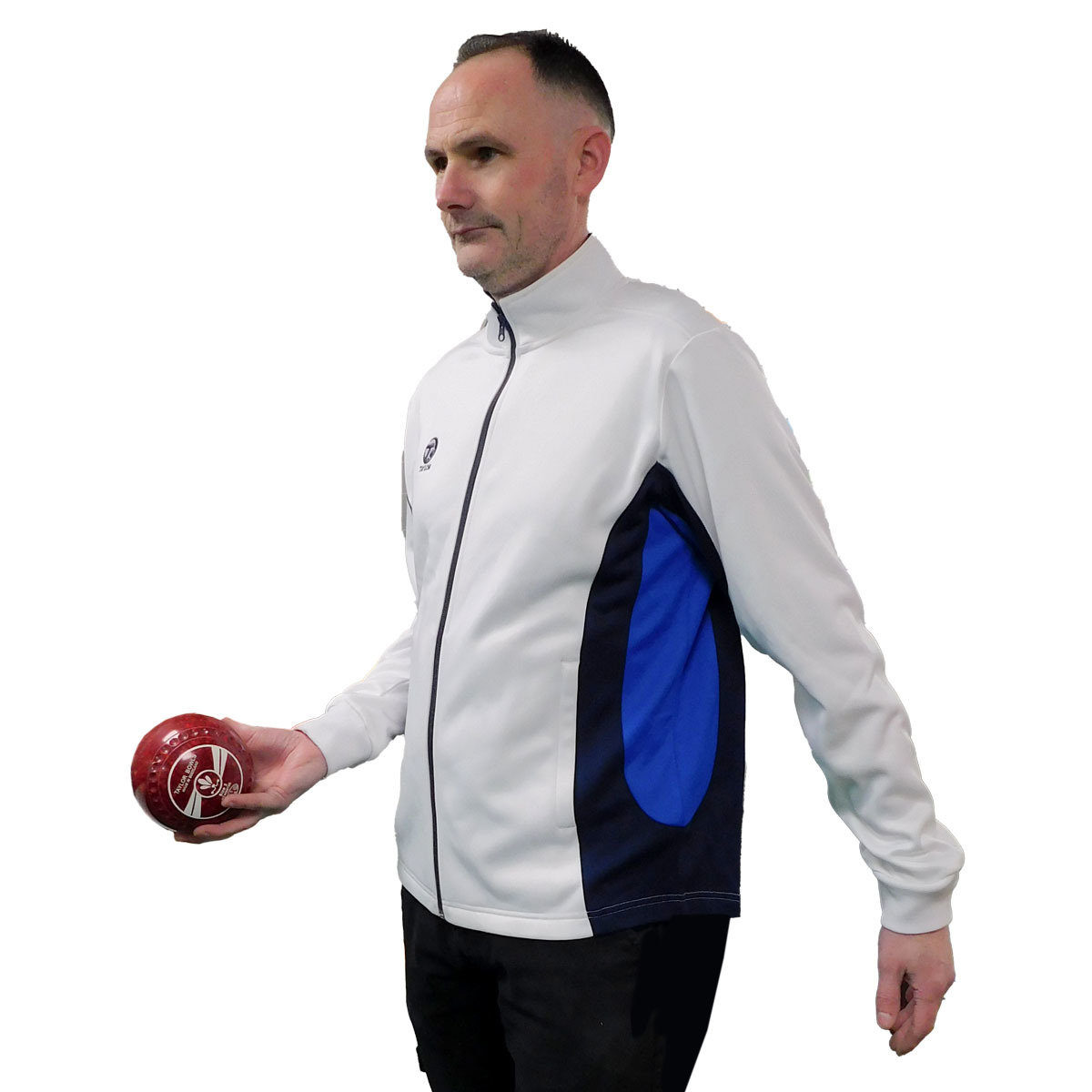 Gents Softshell - White/Royal/Navy Taylor | Taylor Bowls Taylor